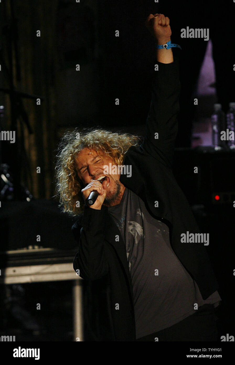 Sammy Hagar of Van Halen perform live during the Rock and Roll Hall of ...