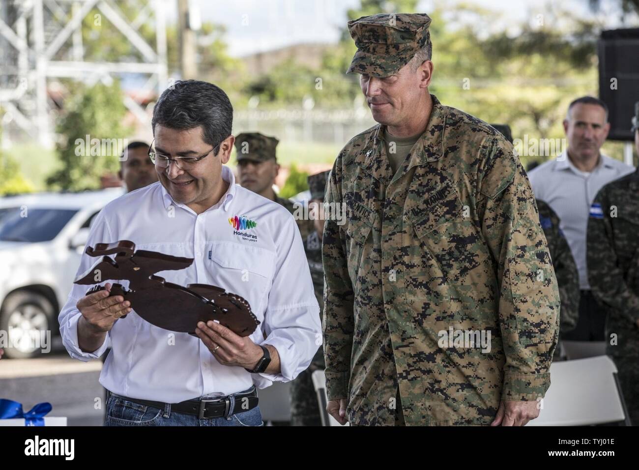 U.S. Marine Col. Thomas Prentice, commanding officer for Special ...
