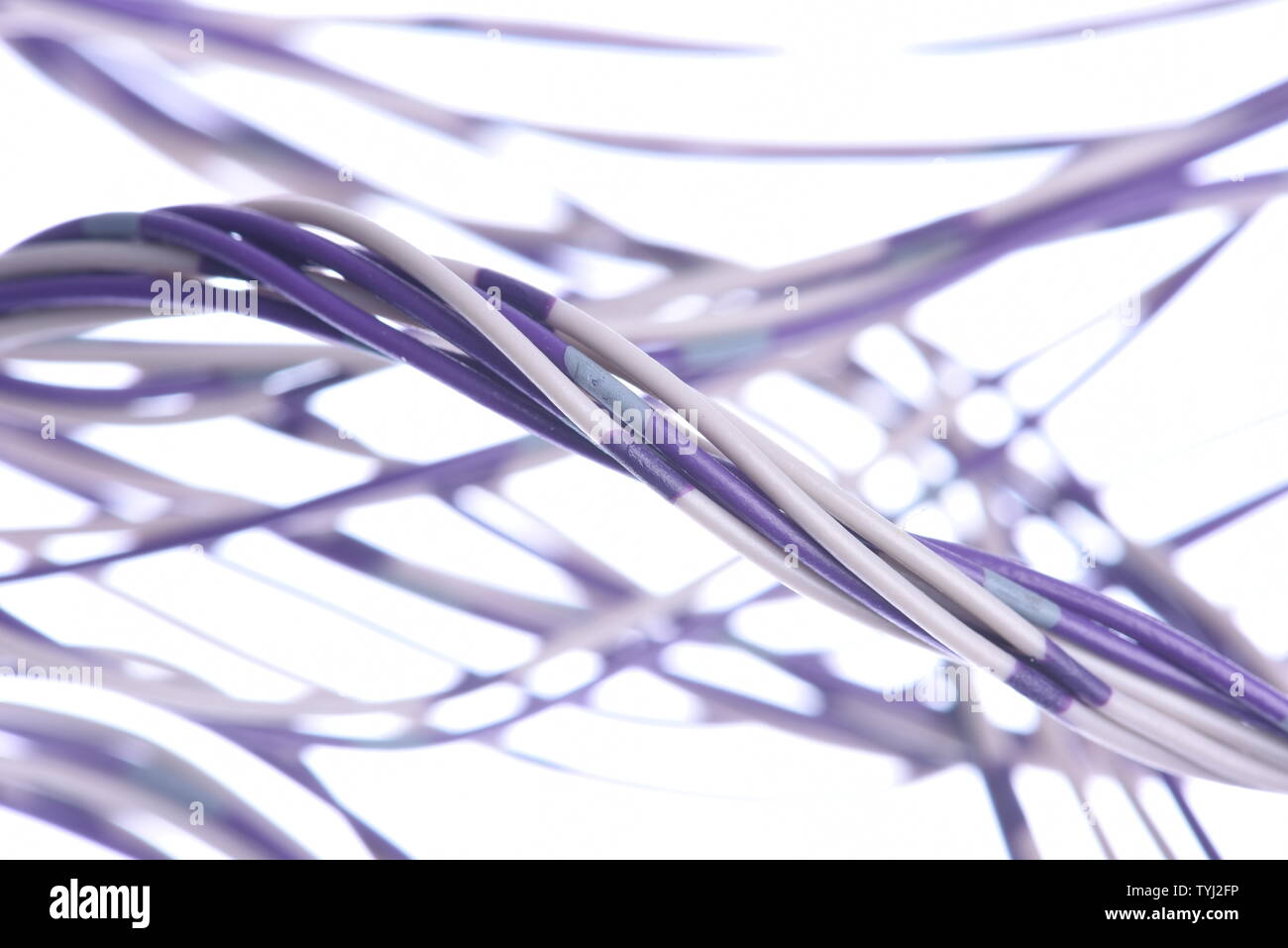 Swirl of electrical wire Stock Photo - Alamy