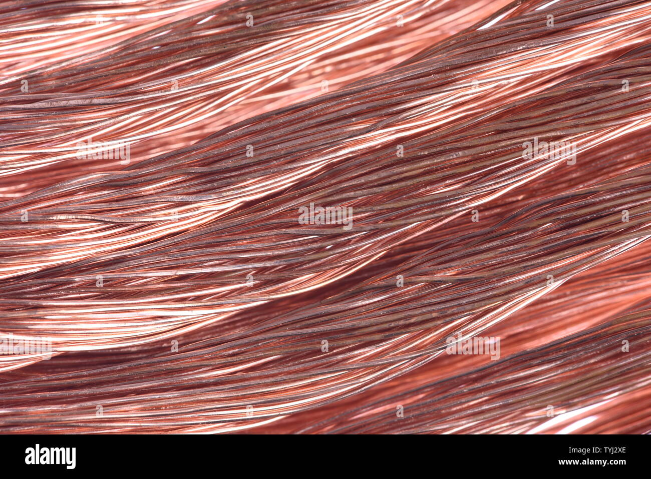 Copper wire secondary raw material Stock Photo - Alamy