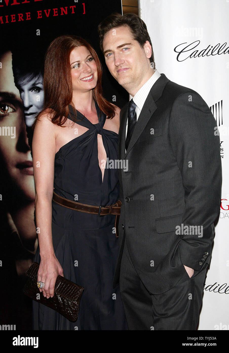 Debra Messing and husband arrive for the premiere of the new FX ...