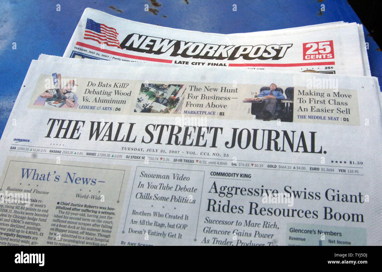 New York Post Newspaper High Resolution Stock Photography and Images ...