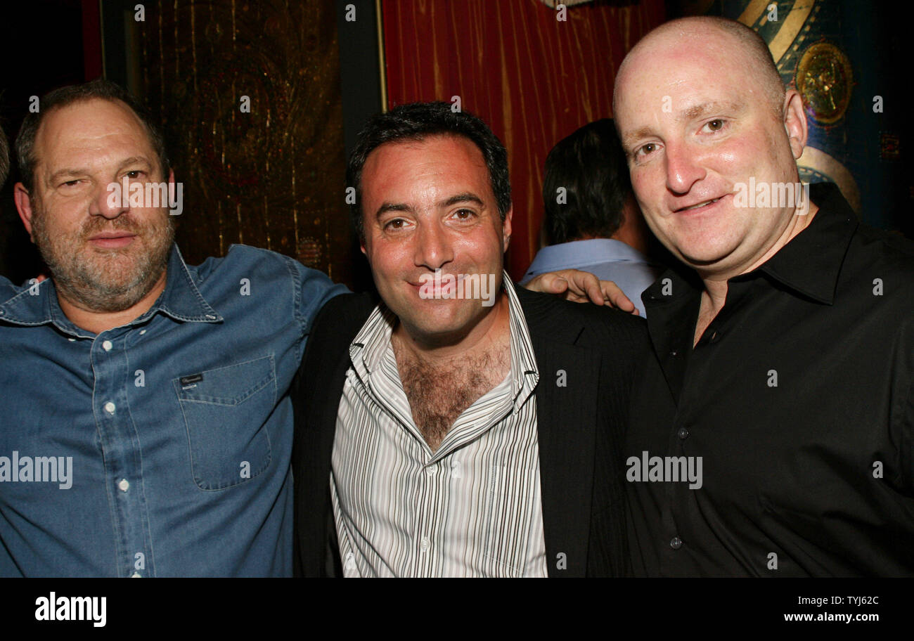 Harvey Weinstein, Director Richard Shepard and John Falk arrive at Azza ...