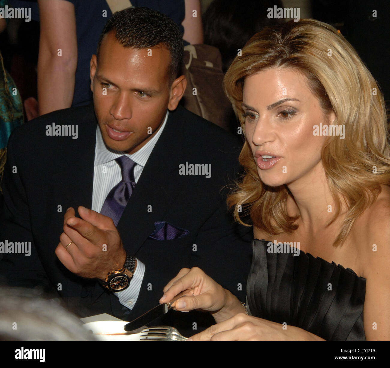 New York Yankees baseball player Alex Rodriguez and his wife Cynthia ...