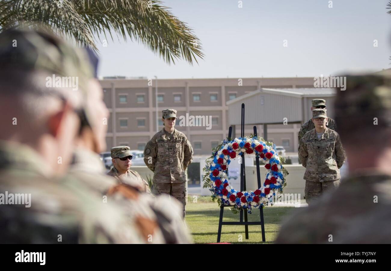 Service members and civilians listen to remarks made by Army Maj. Gen ...