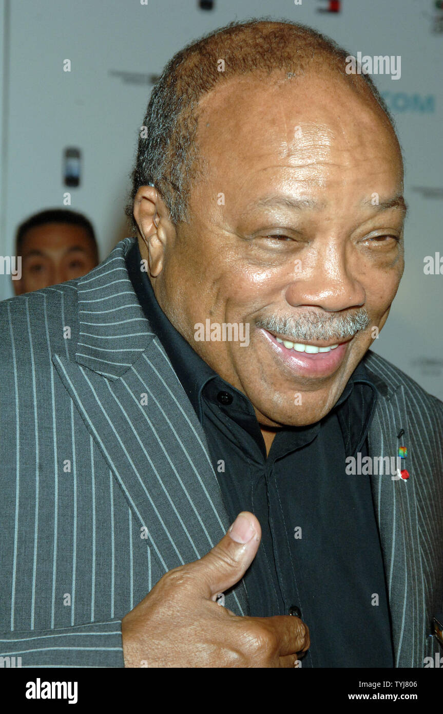 Producer Quincy Jones poses before the start of "The Dream Concert ...