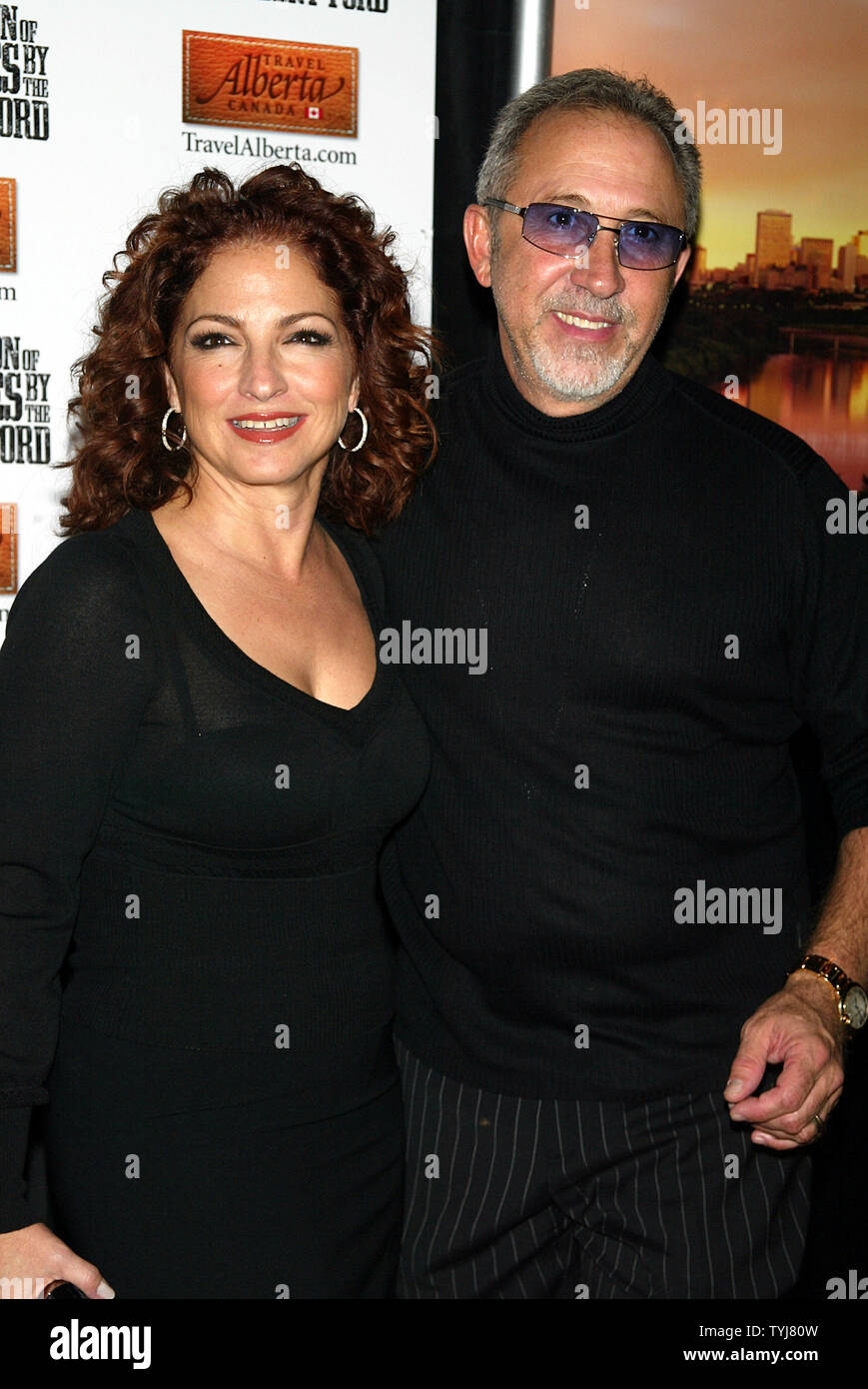 Gloria Estefan and husband Emilio arrive for the premiere of "The ...