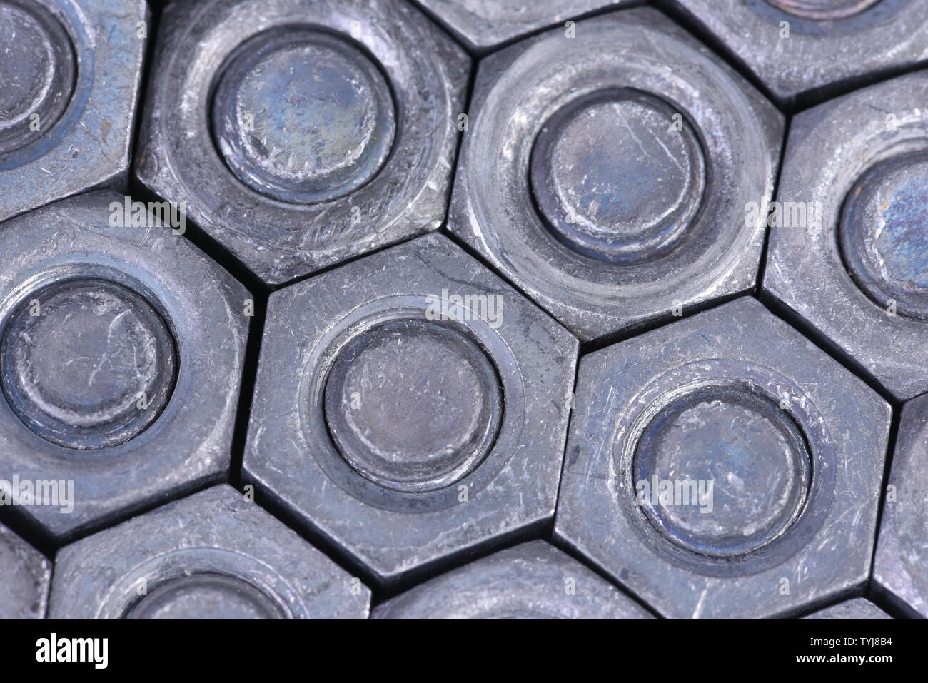 Steel bolts and nuts close-up Stock Photo - Alamy