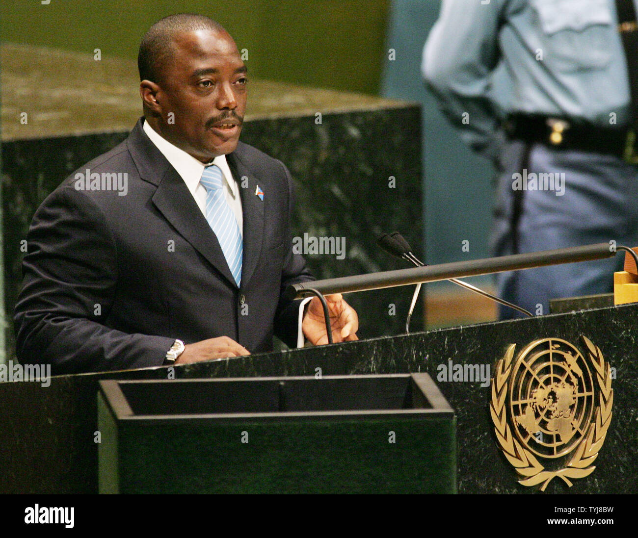 Joseph Kabila Kabange, president of Congo, addresses the 62nd General ...