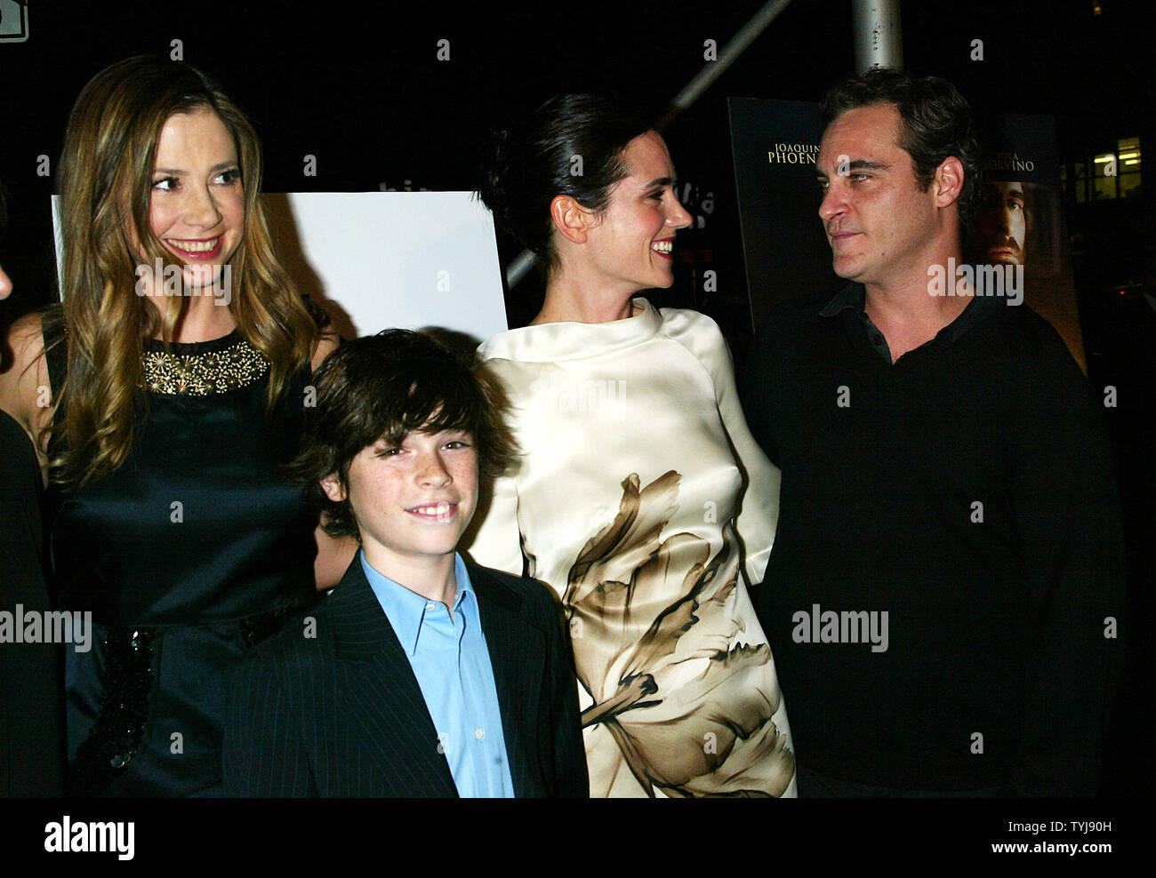 (L-R) Mira Sorvino, Eddie Alderson, Jennifer Connelly and Joaquim ...