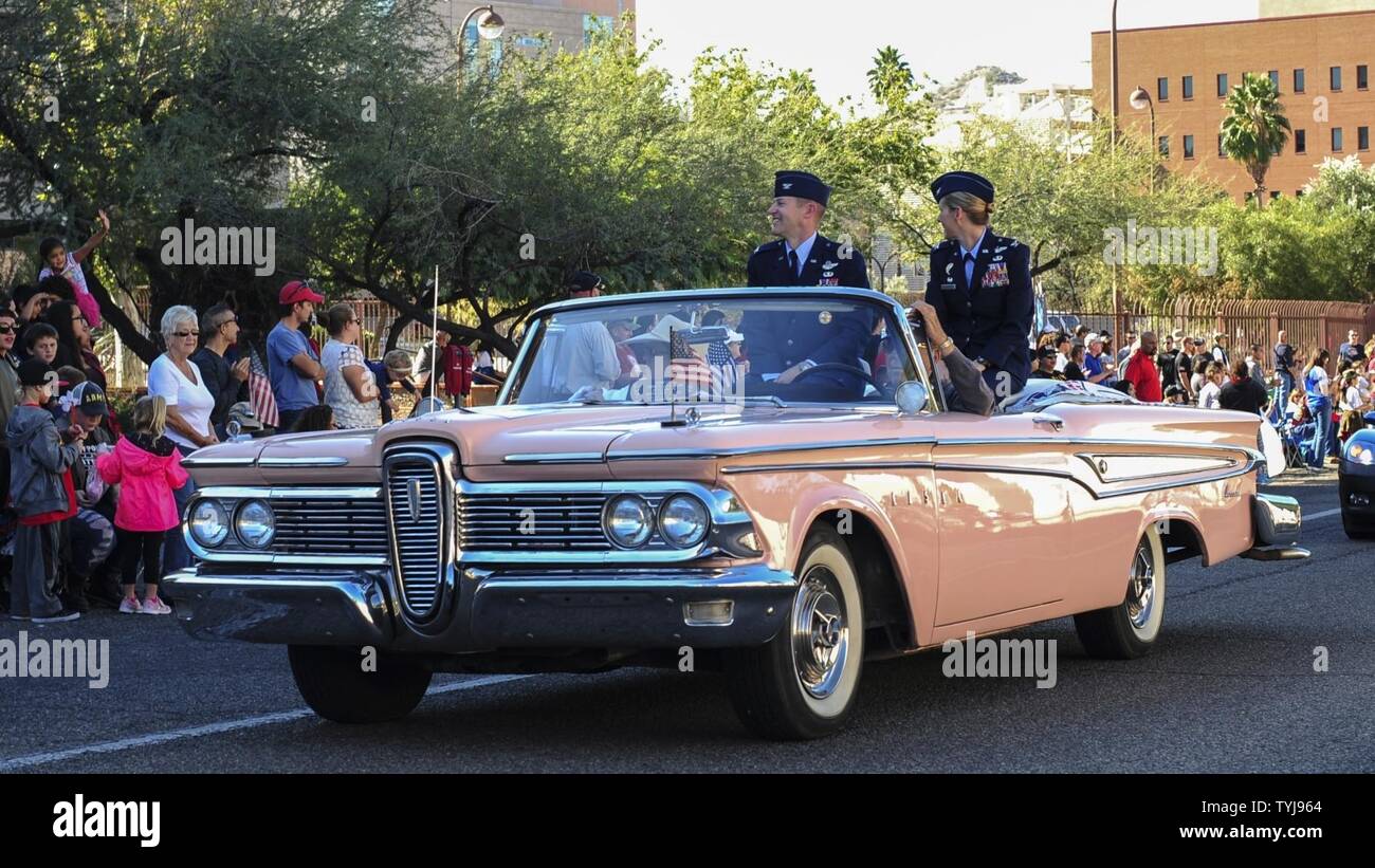 U.S. Air Force Col. Scott Campbell, 355th Fighter Wing commander, and ...
