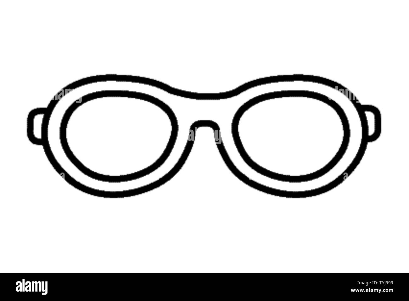glasses lens cartoon vector illustration graphic design Stock Vector ...