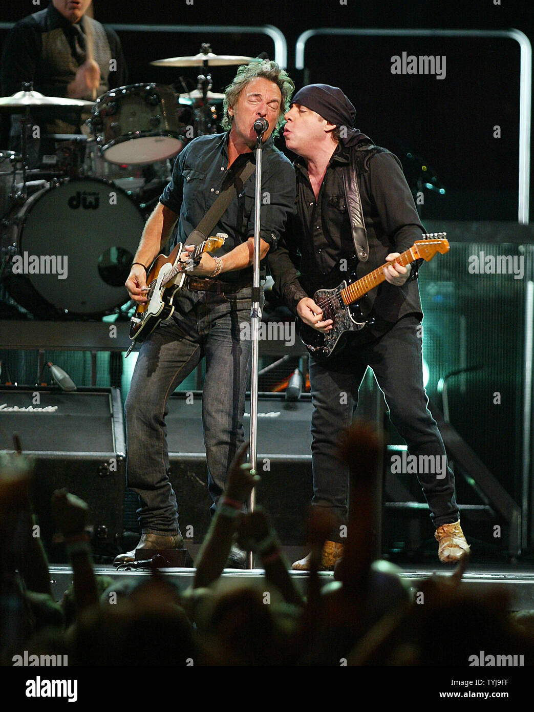 Bruce Springsteen and Stevie Van Zandt perform in concert at Madison ...