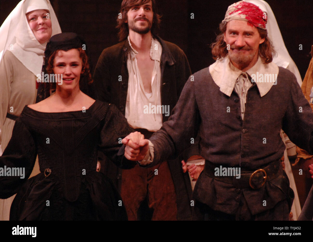 Actress Jennifer Garner, making her Broadway debut, and actor Kevin ...