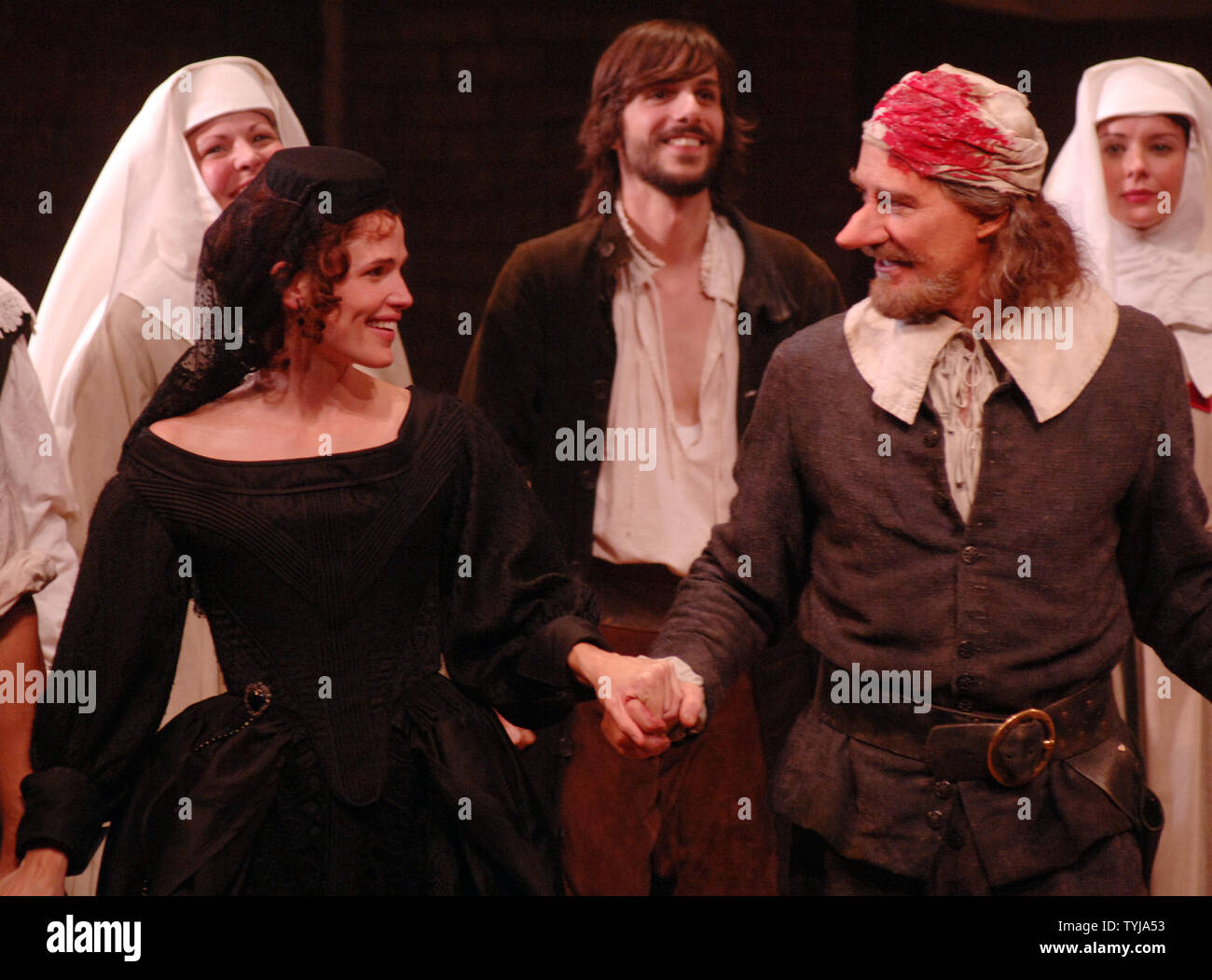 Actress Jennifer Garner, making her Broadway debut, and actor Kevin ...