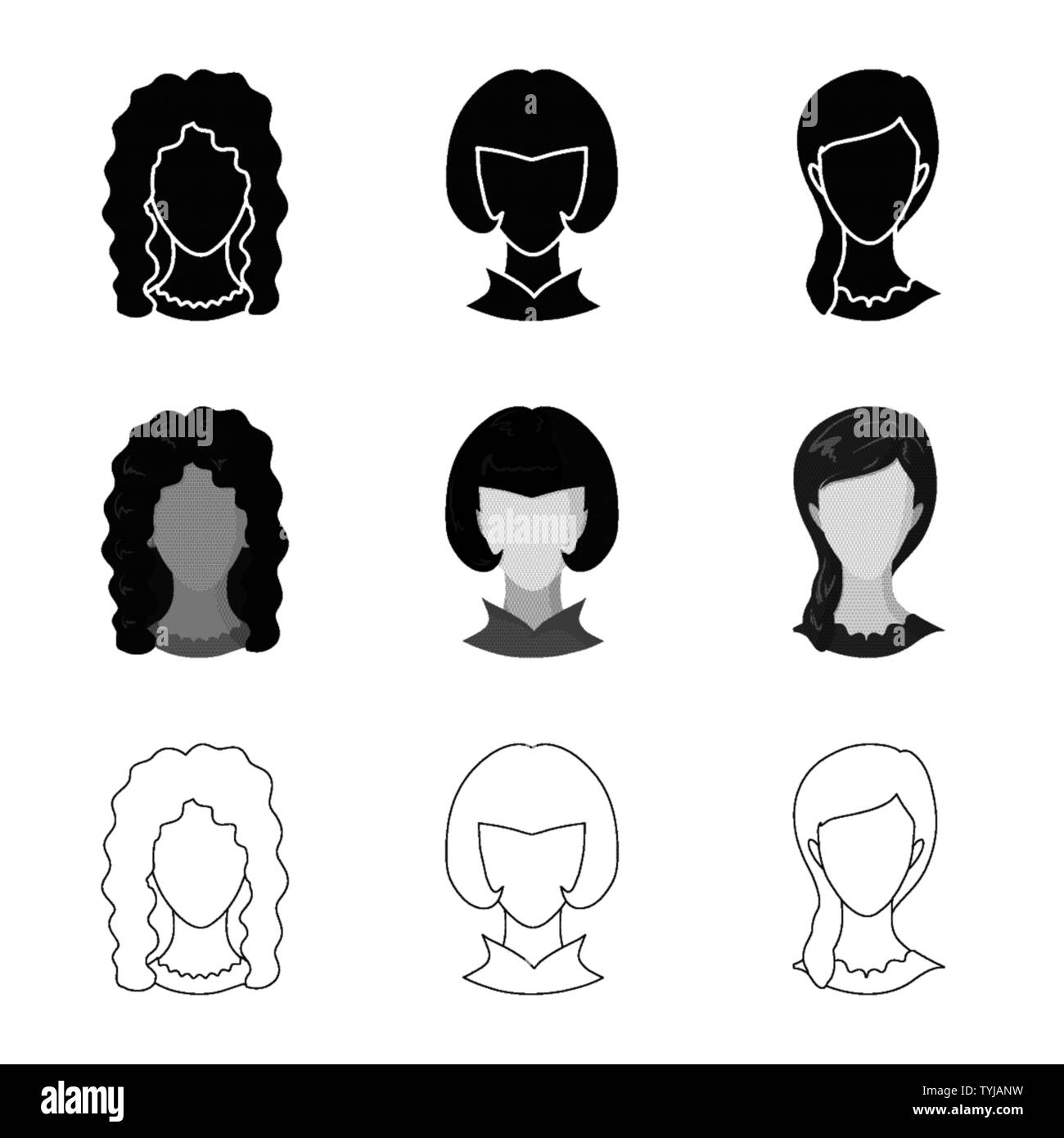 Isolated object of professional and photo symbol. Set of professional ...