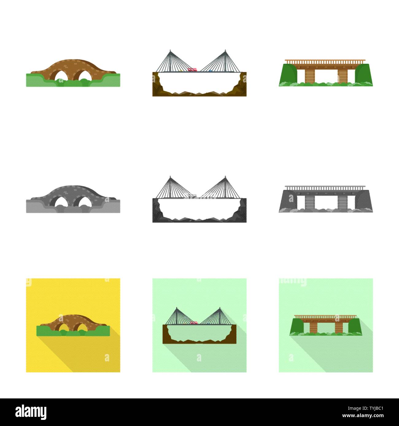 Isolated object of connection and design icon. Collection of connection ...