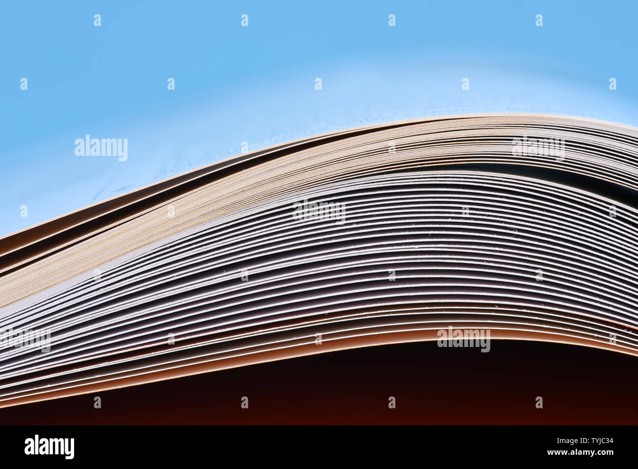 Close-up page edge of opened book Stock Photo - Alamy