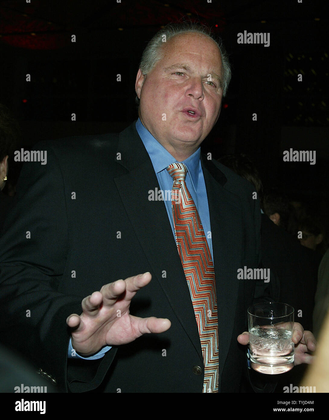 Rush Limbaugh arrives for the screening of "Bernard and Doris" at the ...