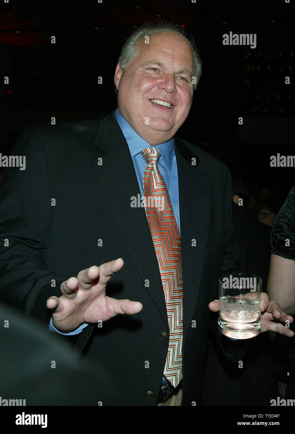 Rush Limbaugh arrives for the screening of "Bernard and Doris" at the ...
