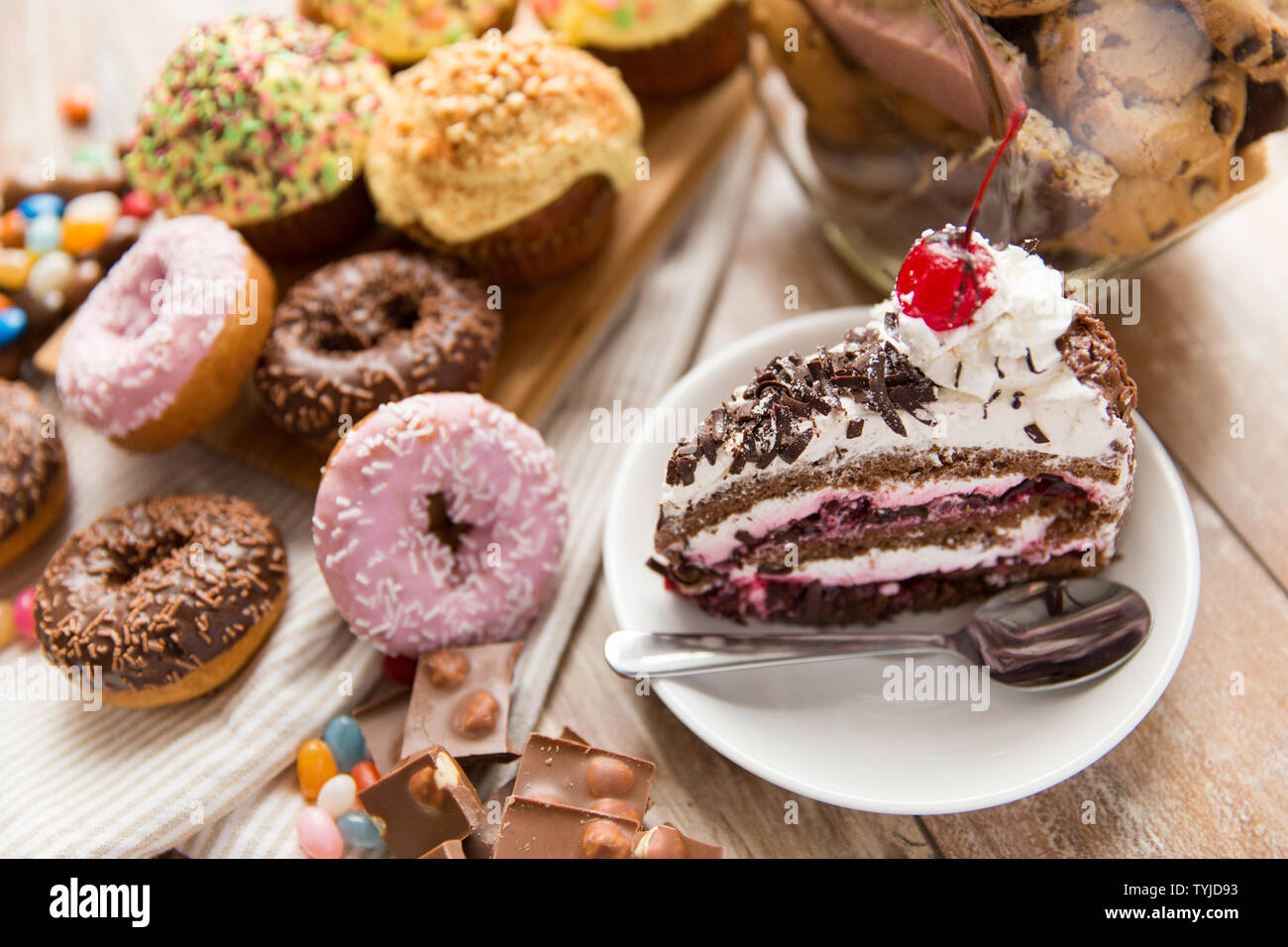 Different sweets hi-res stock photography and images - Alamy