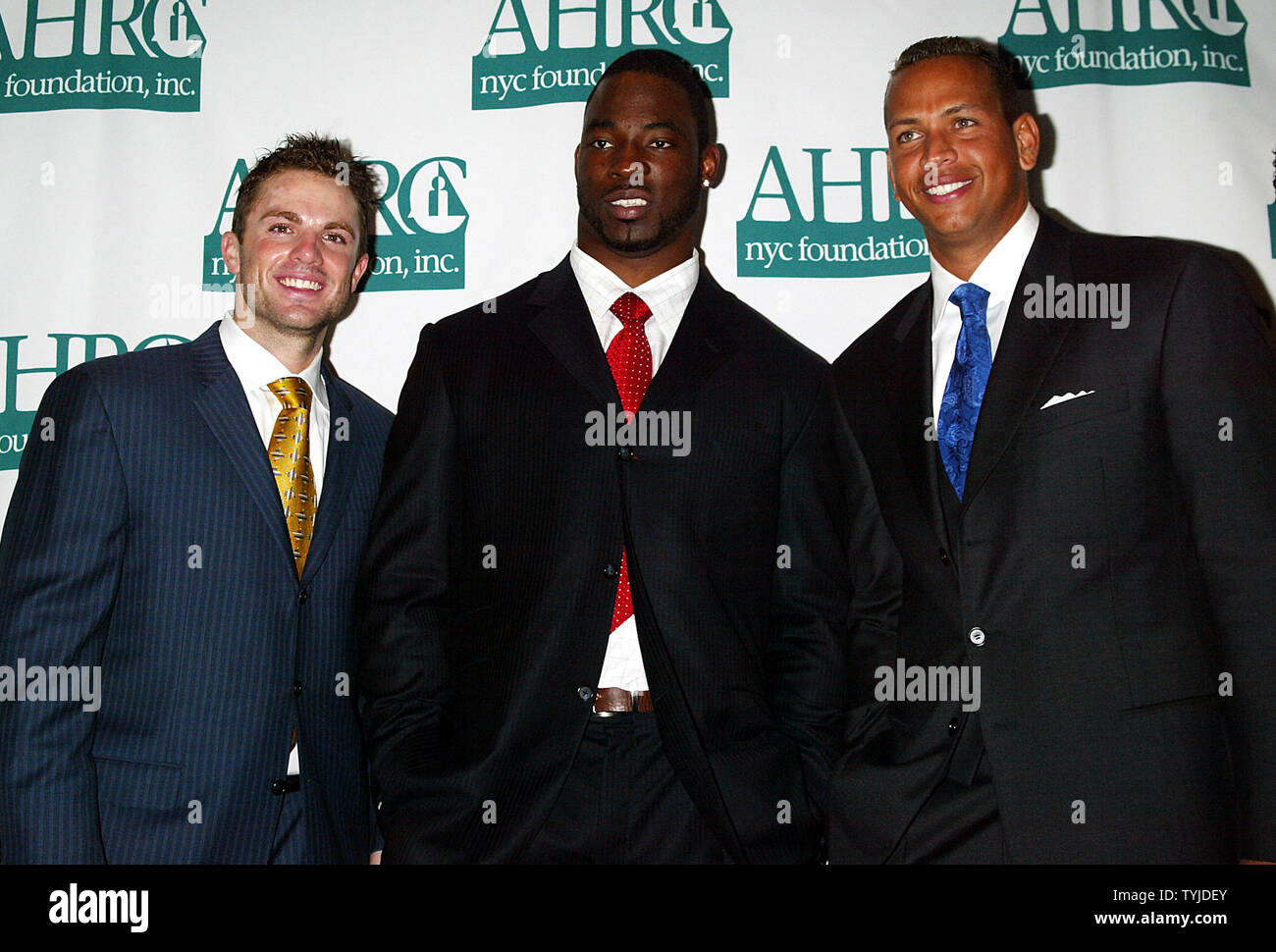 (L-R) David Wright, Jason Tuck and Alex Rodriguez attend the 28th ...