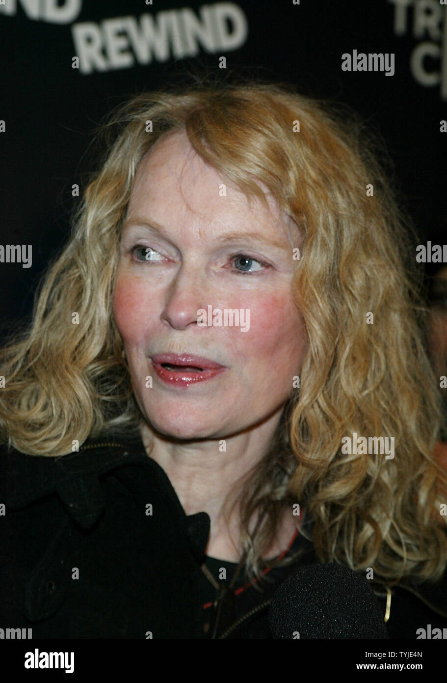 Mia Farrow arrives for the premiere of "Be Kind Rewind" at the Tribeca ...