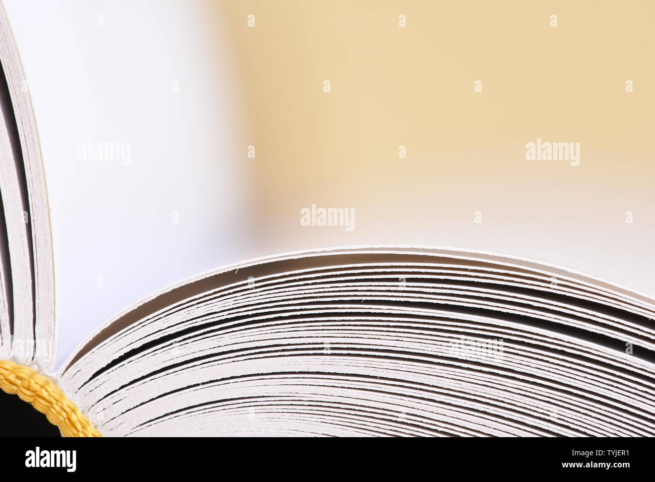 Pages of open book close-up Stock Photo - Alamy