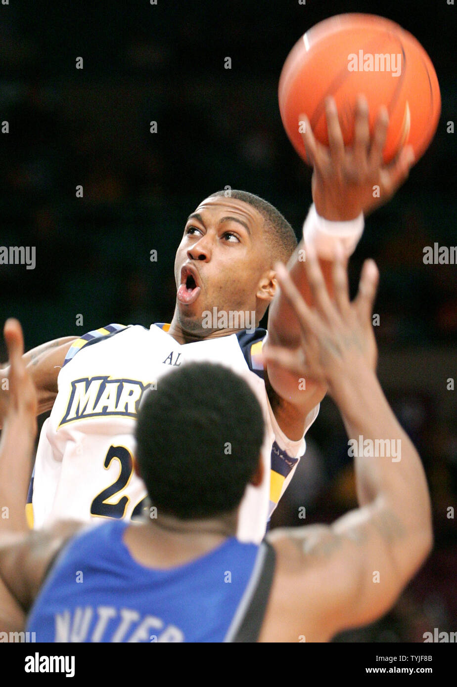 Jerel McNeal goes to score for Marquette during the final half of the ...