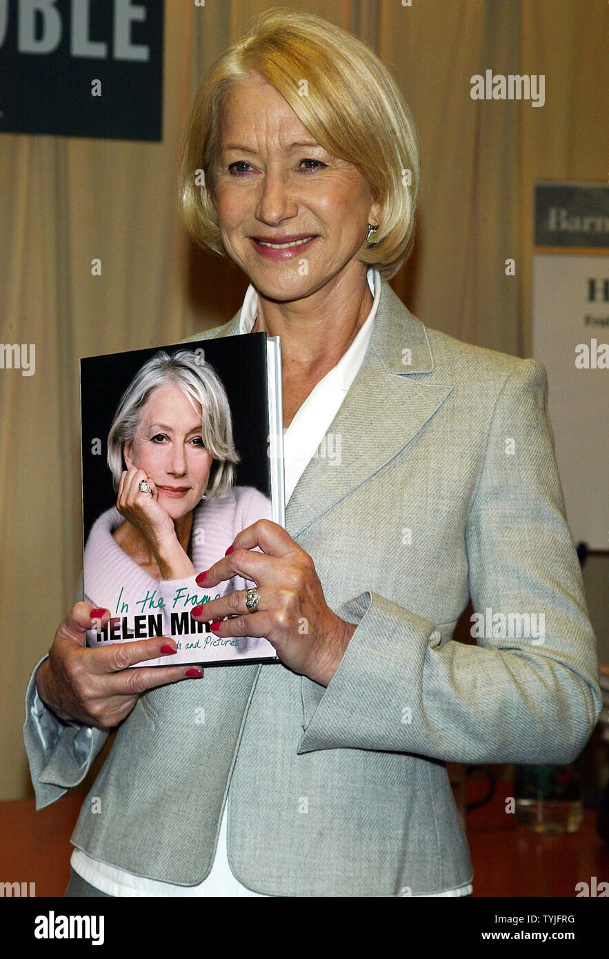 Helen Mirren signs copies of her new book "In the Frame: My Life in ...
