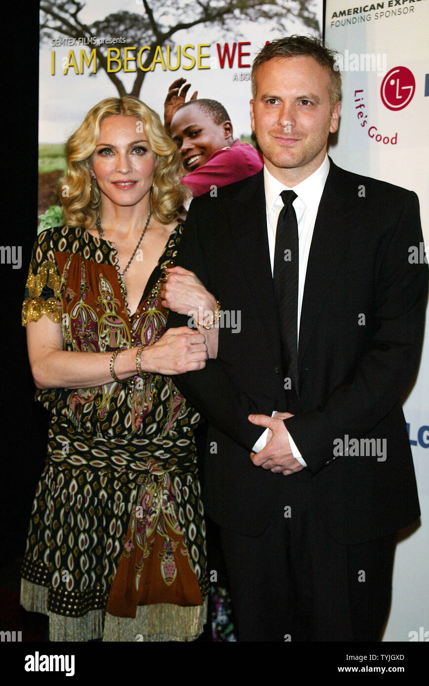 Madonna and director Nathan Rissman arrive for the World Premiere of ...