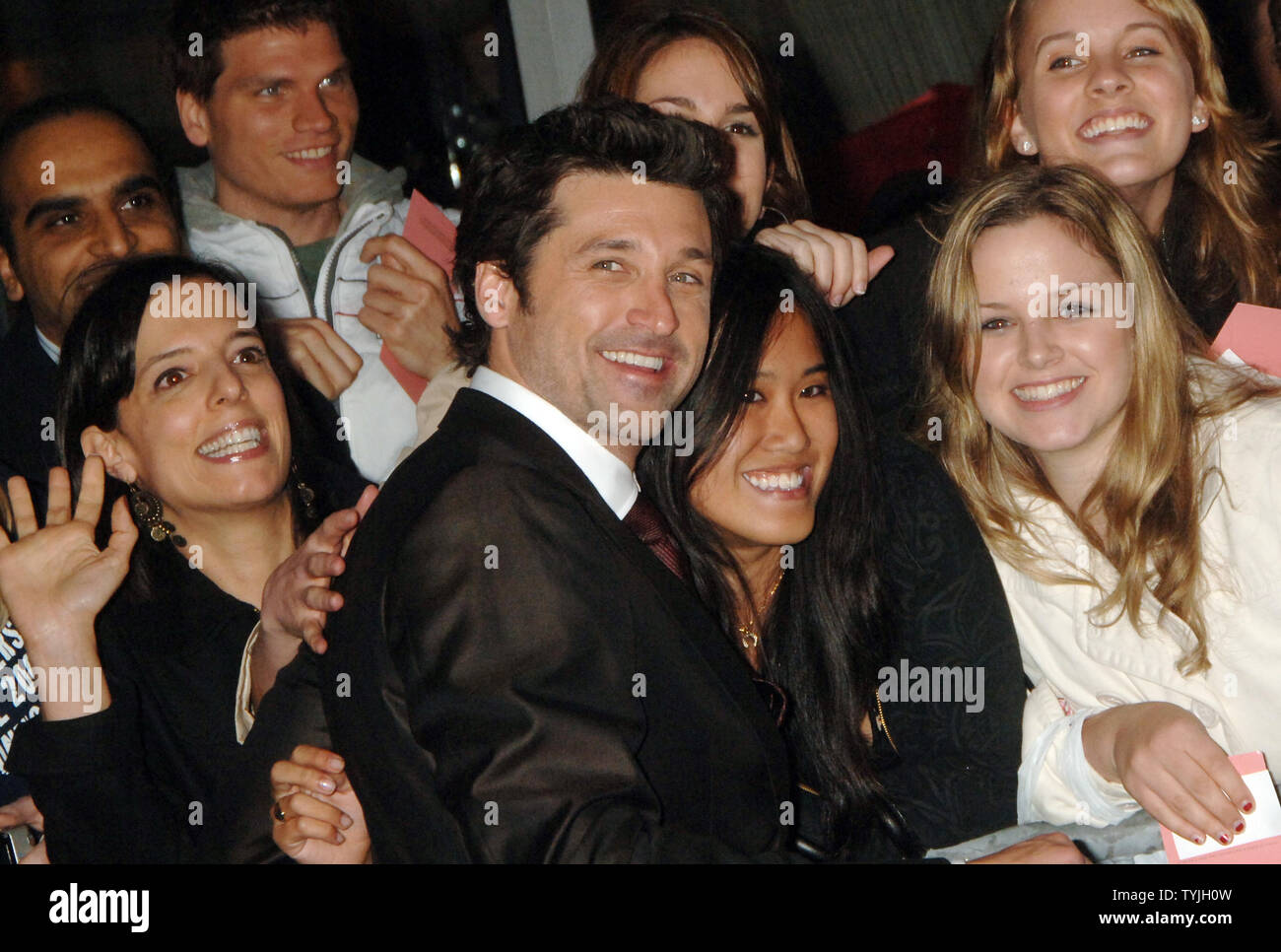 Actor Patrick Dempsey greets fans at the New York premiere of his ...