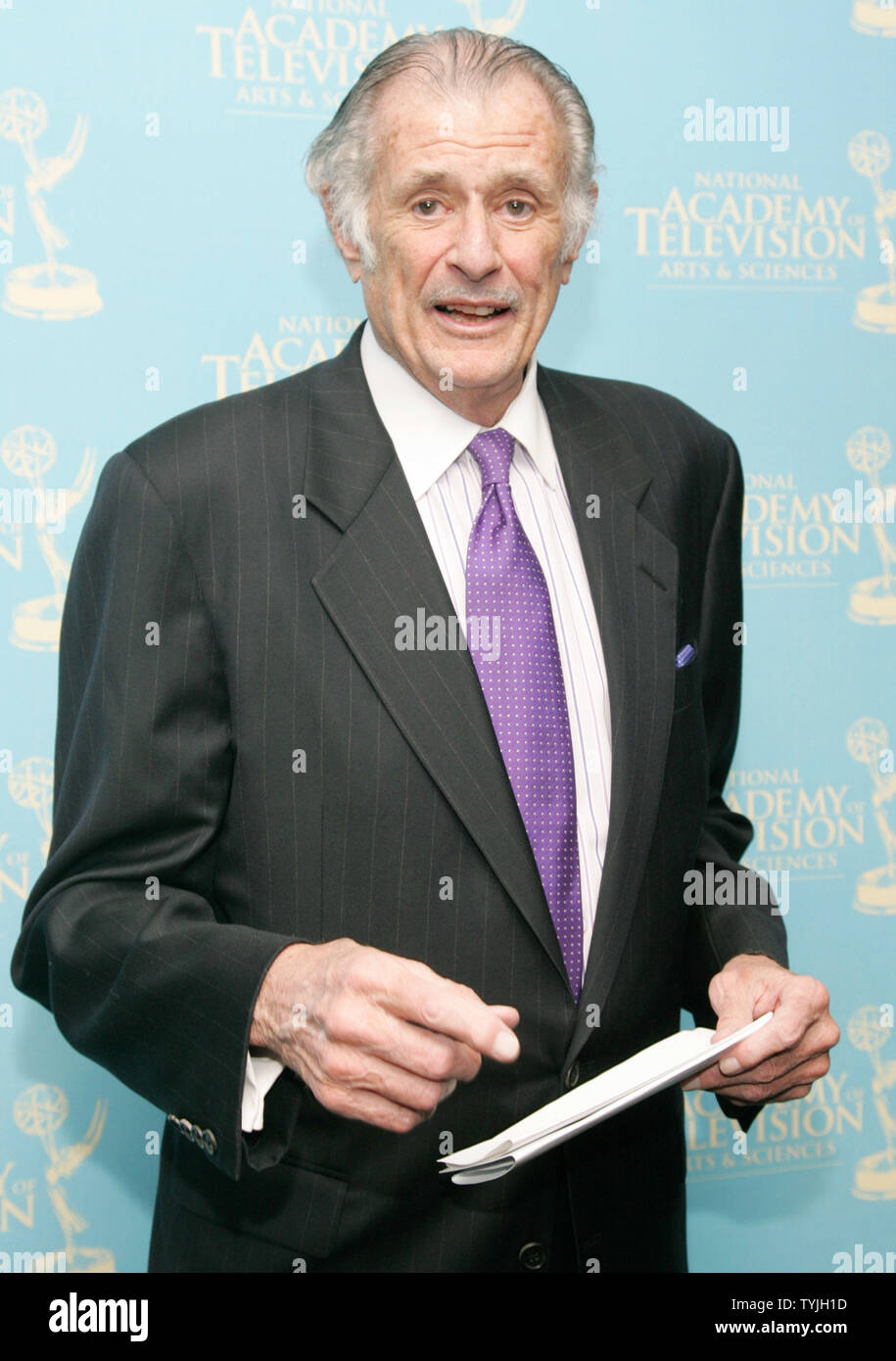 Frank DeFord arrives to the twenty-ninth annual sports Emmy Awards ...