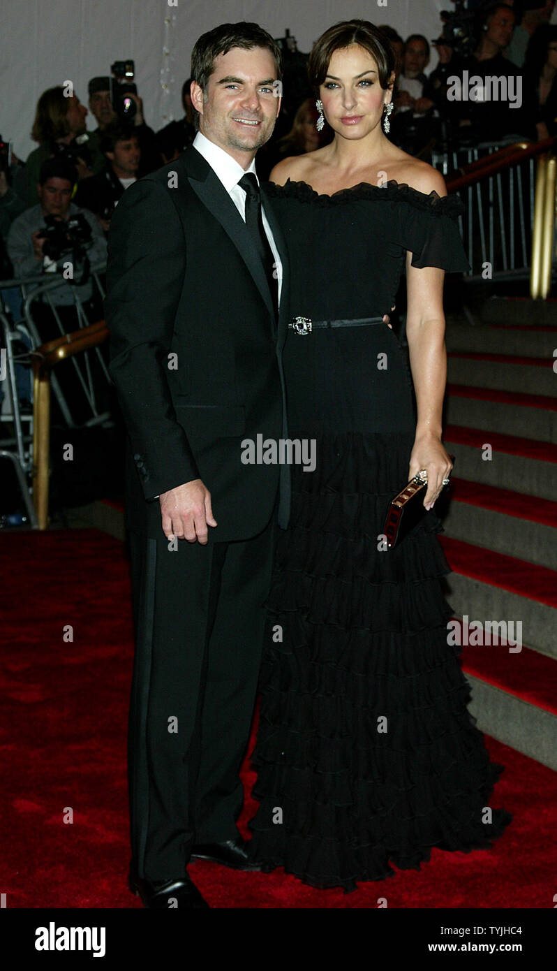 Jeff Gordon and wife arrive at the Metropolitan Museum of Art's Costume ...