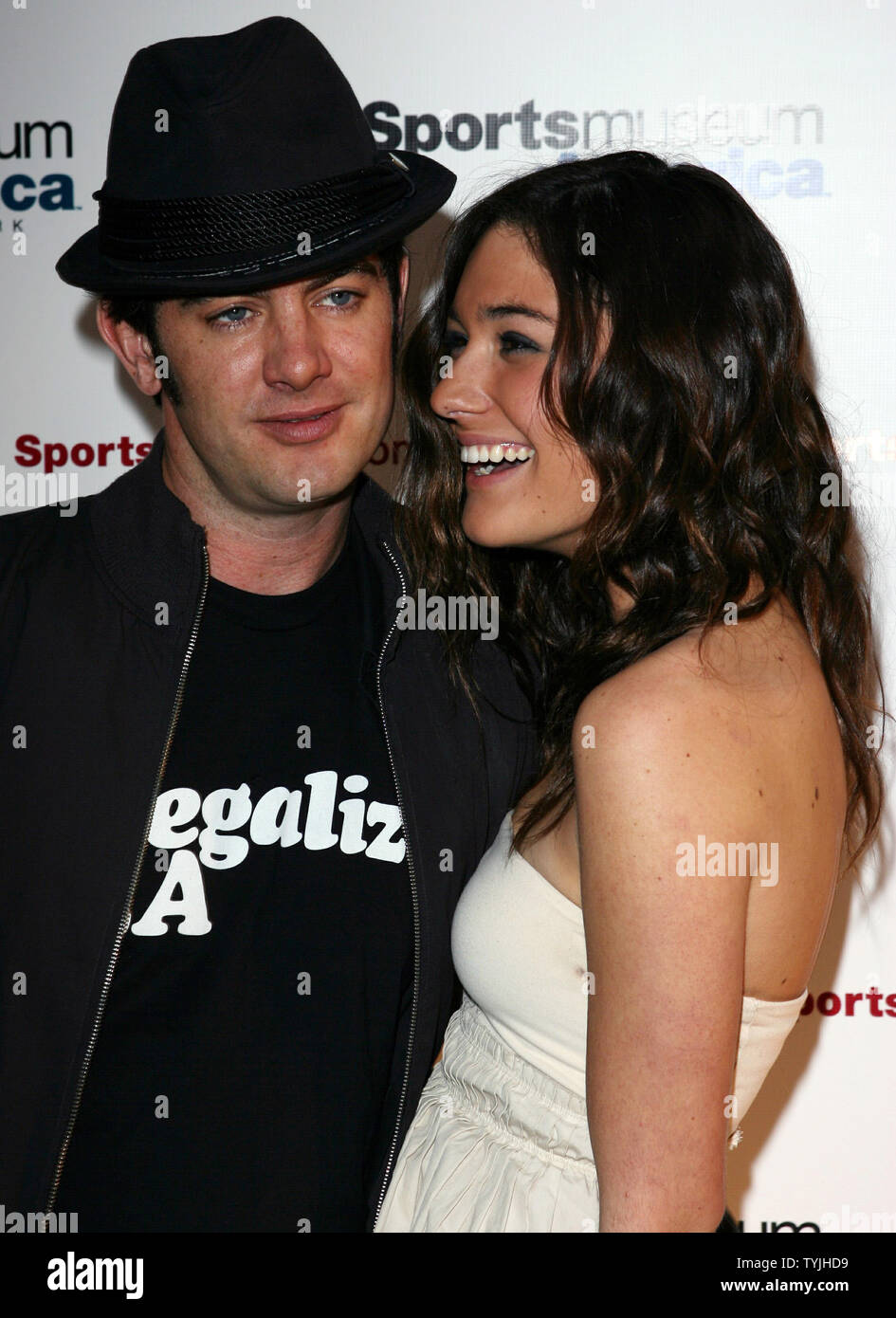 G. Love and Sarah Frigo arrive on the red carpet at the Sports Museum ...