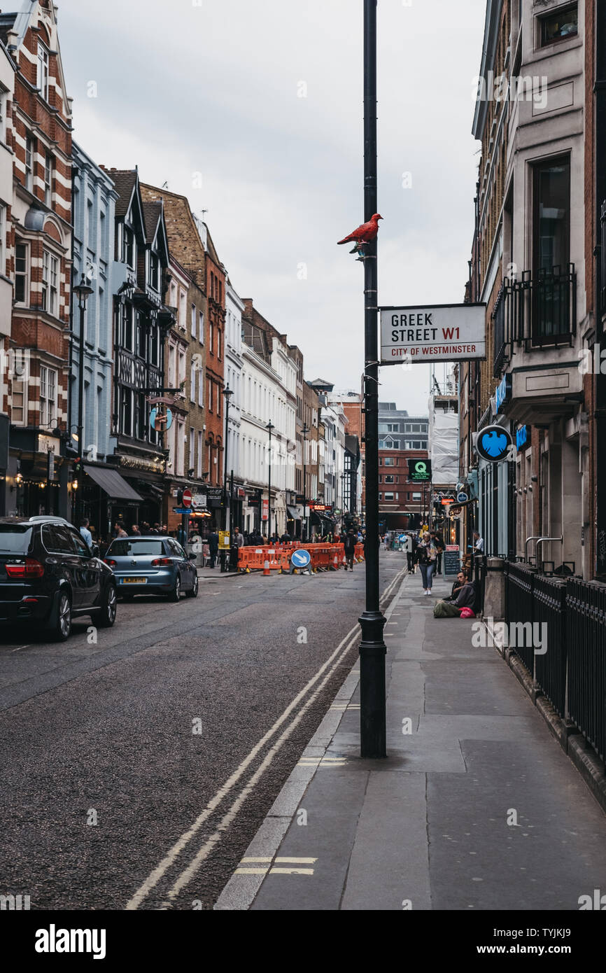 On greek street in central london hi-res stock photography and images ...