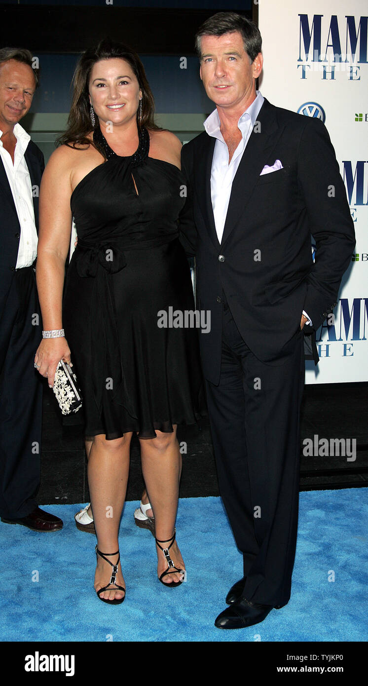 Pierce Brosnan and wife Keely arrive for the premiere of "Mamma Mia" at ...
