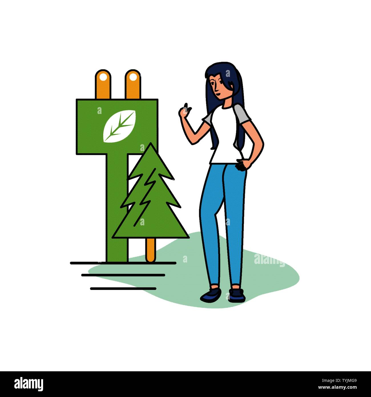 Avatar woman design, Sustainability eco friendly green recycle ecology ...