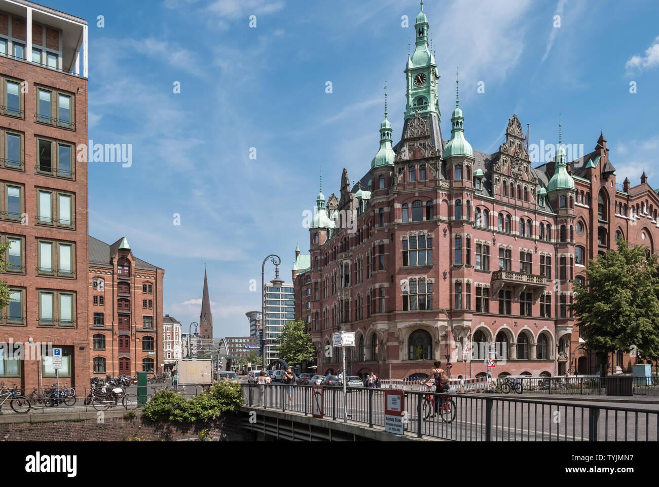 Historic Warehouse District buildings, Speicherstadt, Hamburg, Germany ...
