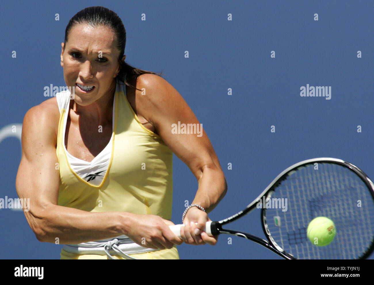 Caroline wozniacki denmark returns jelena hi-res stock photography and ...