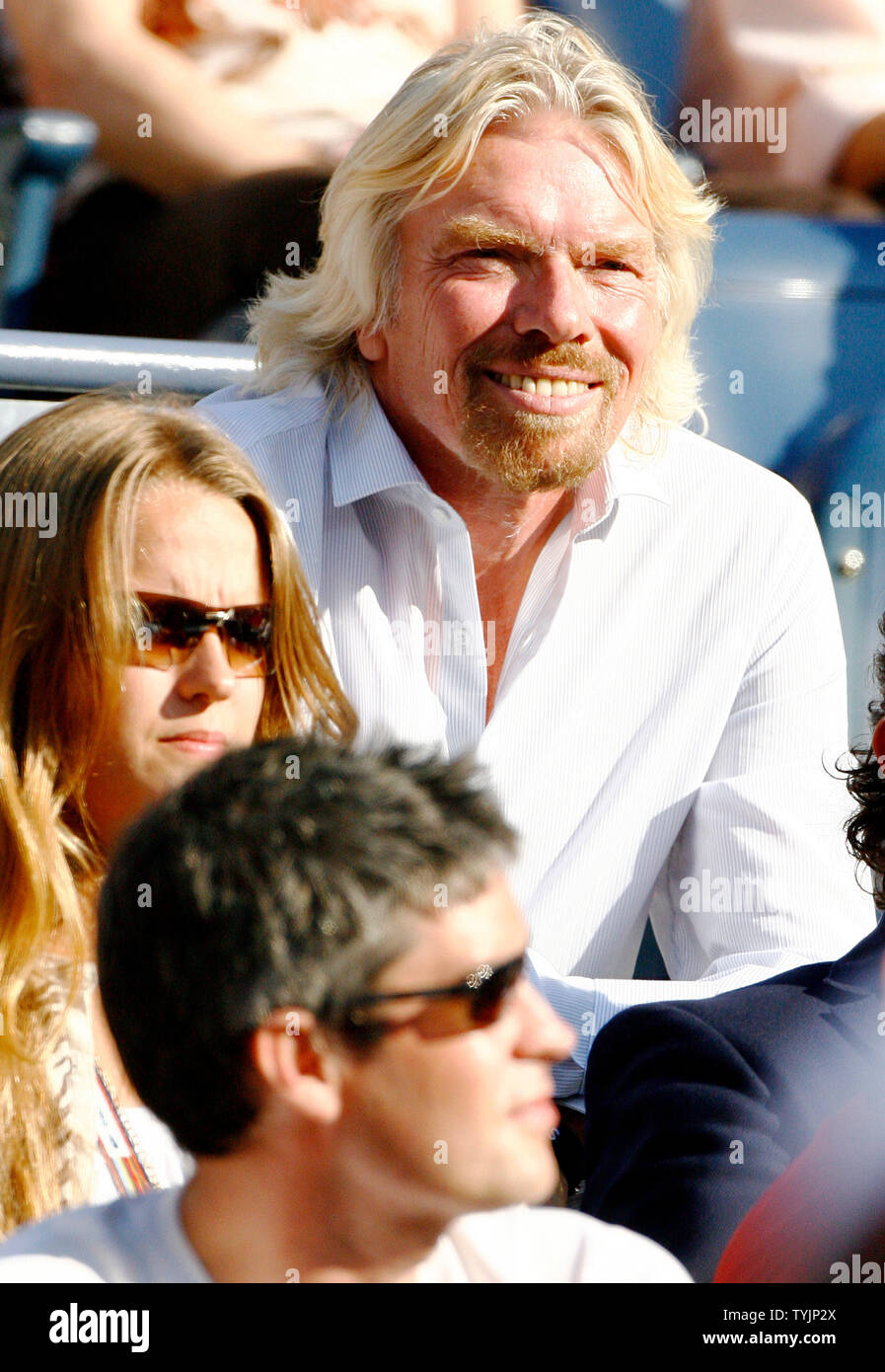 Richard branson tennis hi-res stock photography and images - Alamy