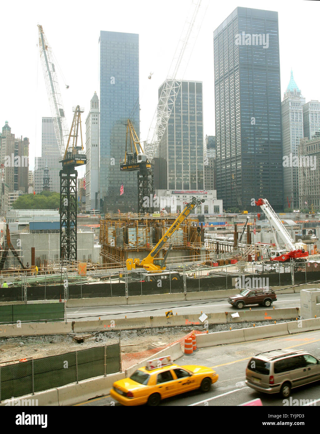 Construction continues at Ground Zero where the World Trade Center ...