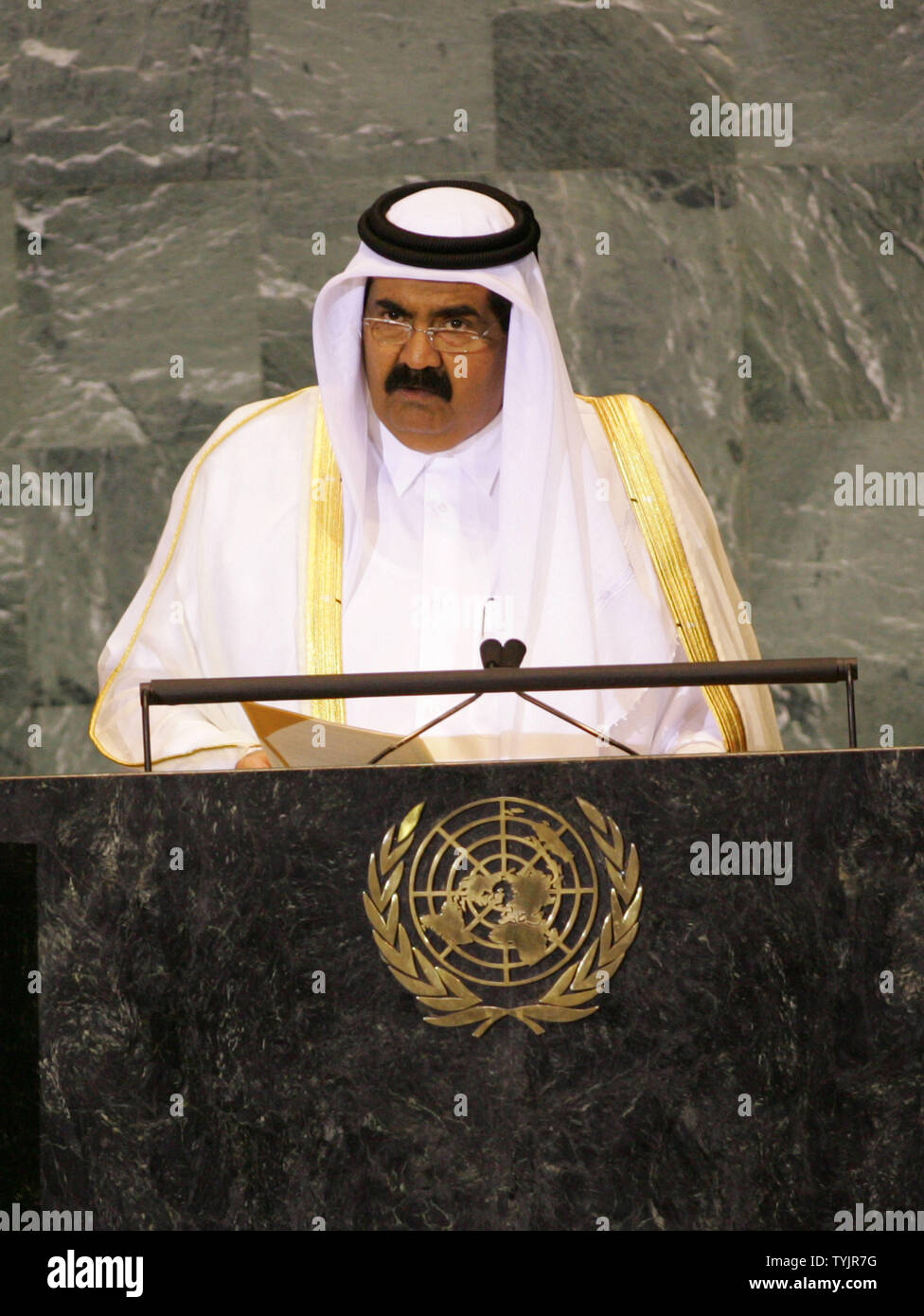 His Highness Sheikh Hamad bin Khalifa Al-Thani, Amir of the State of ...