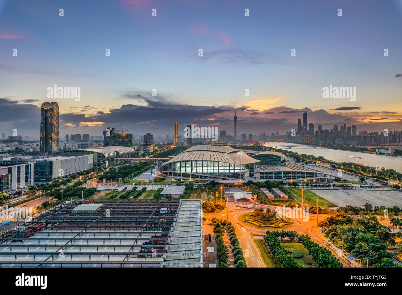 Pazhou Exhibition Center, Guangzhou Stock Photo - Alamy