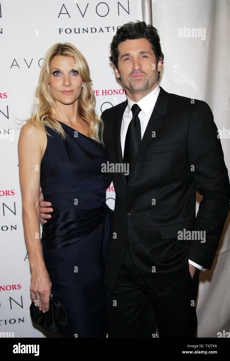 Patrick Dempsey and wife Jillian arrive for the 2008 Avon Foundation ...