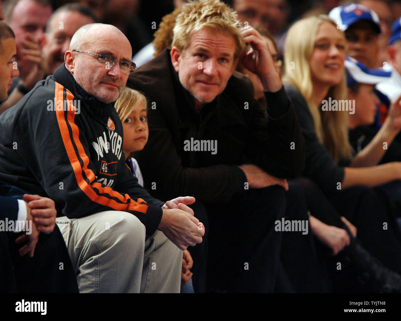 Phil Collins, Matthew Modine and Chloe Sevigny watch the New York ...