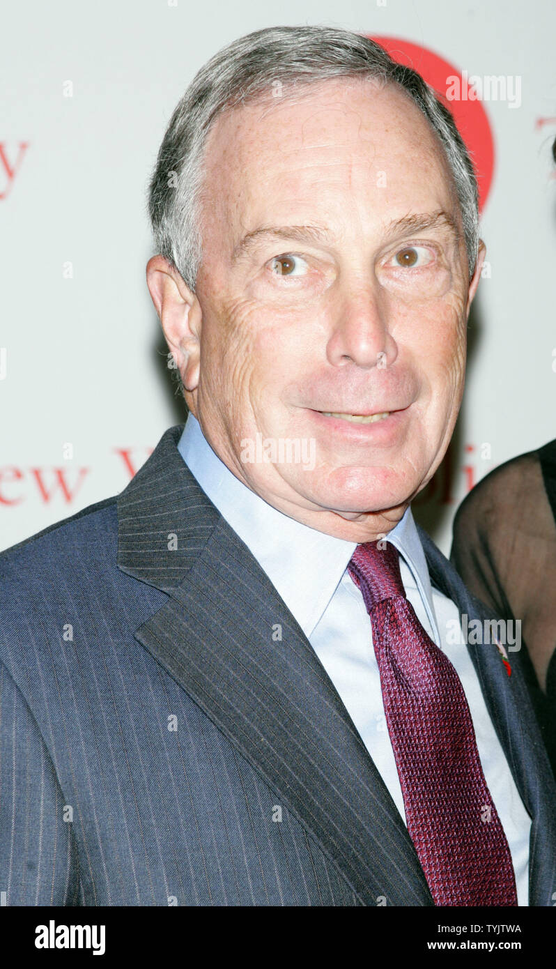 New York City Mayor Michael Bloomberg arrives at the 2008 Library Lions ...
