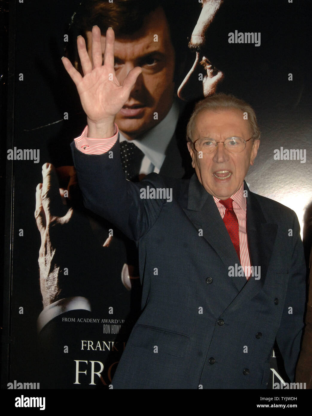 Sir David Frost arrives for the New York premiere of the film "Frost ...
