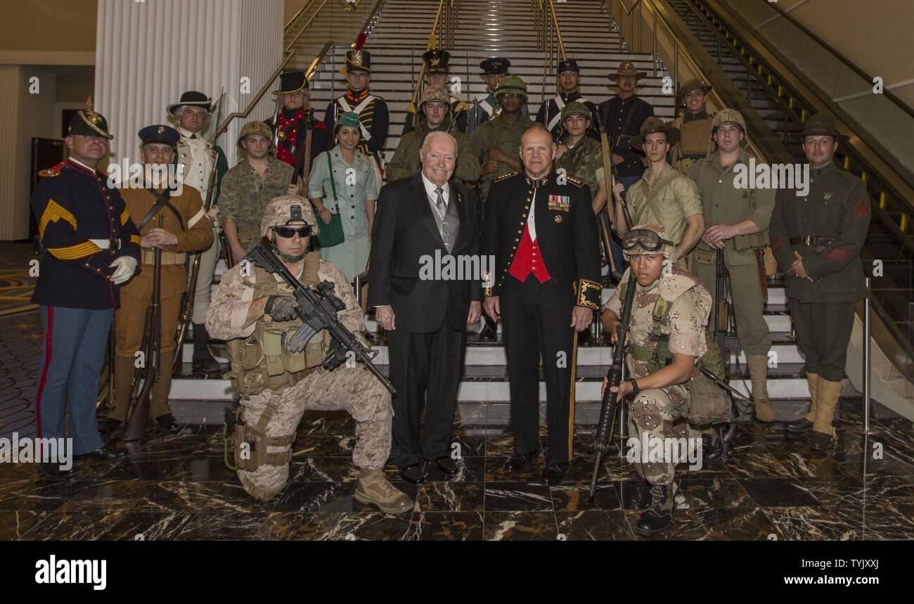 Commandant of the Marine Corps (CMC) Gen. Robert B. Neller, right, and ...