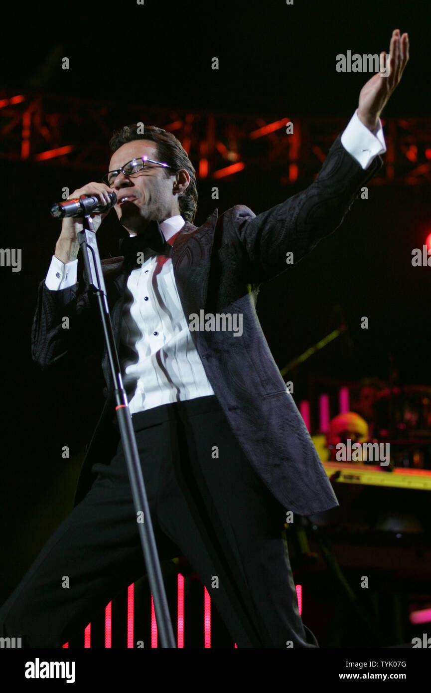 Marc Anthony performs in concert at Madison Square Garden in New York ...